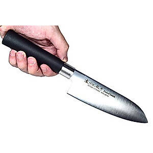 Seki Japan MASAMUNE, Japanese Utility Chef Kitchen Knife, Stainless Steel Wa Santoku Knife, PP Handle, 6.7 inch (170mm)