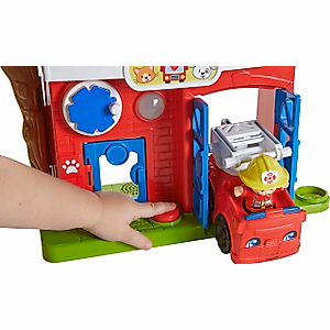 Fisher-Price Little People Toddler Toy Animal Rescue Playset with Lights Sounds Figures & Vehicles for Pretend Play Kids Ages 1+ Years​ (Amazon Exclusive)