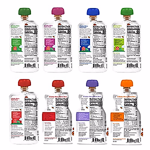 Once Upon a Farm | Organic Farmer's Finest Sampler | Mango, Veggie, Strawberry, Blueberry, Avocado, Kale Apple, Strawberry Banana, Berry | Cold-Pressed | No Sugar Added | Dairy-Free Plant Based | Variety Pack of 24