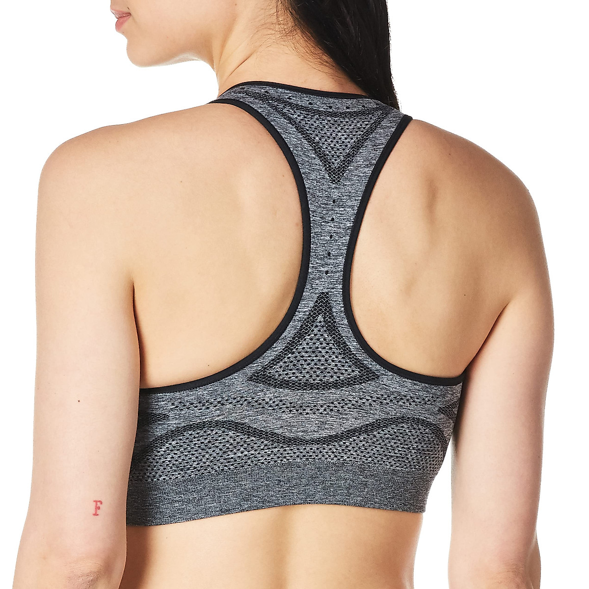 Hanes Seamless Racerback Moderate-Support Sports Bra with CoolDRI Moisture-Wicking