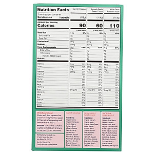 CEREBELLY Organic 10-11 Months Variety Pack Baby Purees 3 Count, 4 OZ