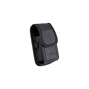 Universal Flip Phone Case, BELTRON Leather Vertical Pouch for TCL Flip Pro, Alcatel Go Flip 4, Go Flip V, MyFlip, Cingular Flip 2, Nokia 2720V (with Belt Loop, Metal Belt Clip & Dual Magnet Closure)