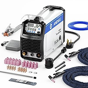 ANDELI TIG Welder MOS Tube Multifunctional Cold Welding Machine with Hot/Cold/TIG Pulse Cold TIG Welding Machine （110/220V） TIG-250MPL