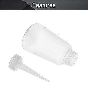 Utoolmart 3pcs Squeeze Bottle 150ml Plastic Glue Oil Bottle Wash Bottles for DIY Label Tattoo