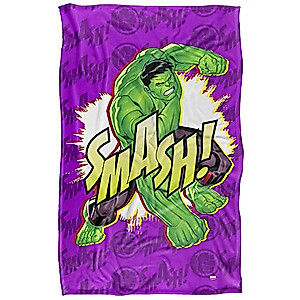 Marvel Hulk Sound Effect Silky Touch Super Soft Throw Blanket 36" x 58"