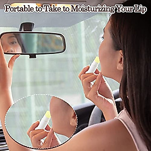 100 Pieces Bulk Lip Balm Moisturizing Lip Balm Original Beeswax Lip Cream Stocking Stuffers Add Your Own Labels for Gifts Baskets Business Branding Men and Women, White (Lemon)