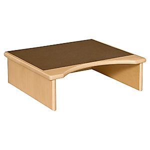 Wood Designs 990341BN Potty Helper with Brown Tread, Natural