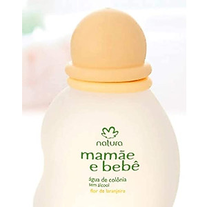 Linha Mamae Bebe Natura - Agua de Colonia Sem Alcool Flor de Laranjeira 100 Ml - (Natura Mom and Baby Collection - Alcohol-Free Orange Blossom Eau de Cologne 3.4 Fl Oz)