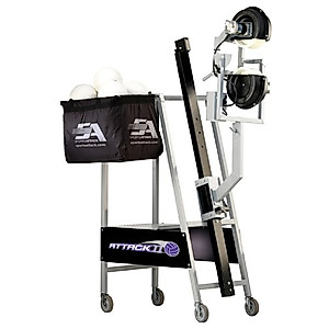 Attack II Volleyball Machine, a Professional Training Tool (Womens Programs) for Serve Receive, Defensive, Blocking and Attacking Drills