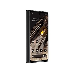 Google Pixel Fold Unlocked Android 5G Smartphone Dual Sim (Single sim+ Esim) 12GB + 512GB Storage US Version Model G9FPL - US Warranty (Ships After 07/03) (Obsidian)