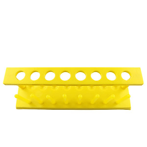 JCBIZ Test Tube Rack Teaching Instrument 8 Wells 8 Pins Removable Plastic Test Tube Holder Rack for Chemical Biophysics Experiment