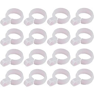 50 Pcs White Plastic Windproof Hanger Hooks Clothes Hanger Buckle Clip Laundry Hanging Hooks Closet Rod Hanging Tool for Drying Rack Suit Hangers Clothes Hangers
