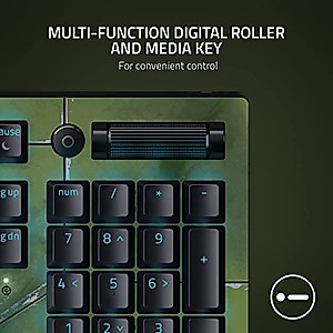 Razer BlackWidow V3 Mechanical Gaming Keyboard: Green Mechanical Switches - Tactile & Clicky - Chroma RGB Lighting - Compact Form Factor - Programmable Macros - Halo Infinite (Renewed)