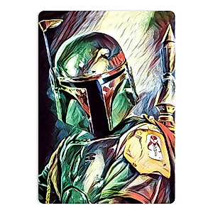 Keviewly Painted Boba Fett Tin Signs Metal Poster Warning Sign Decor for Garage Home Garden Retro Tin Sign Wall Birthday Party Bar Cafe Kitchen