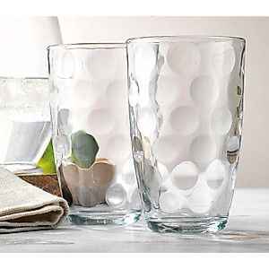 Glaver's Drinking Glasses Beer Pint 16 Oz. Glass Cups Set of 10, Tumbler Berverage Set. Collins Glasses for Water, Juice, and Coctails. Barware and Everyday Home Use. Dishwasher Safe.