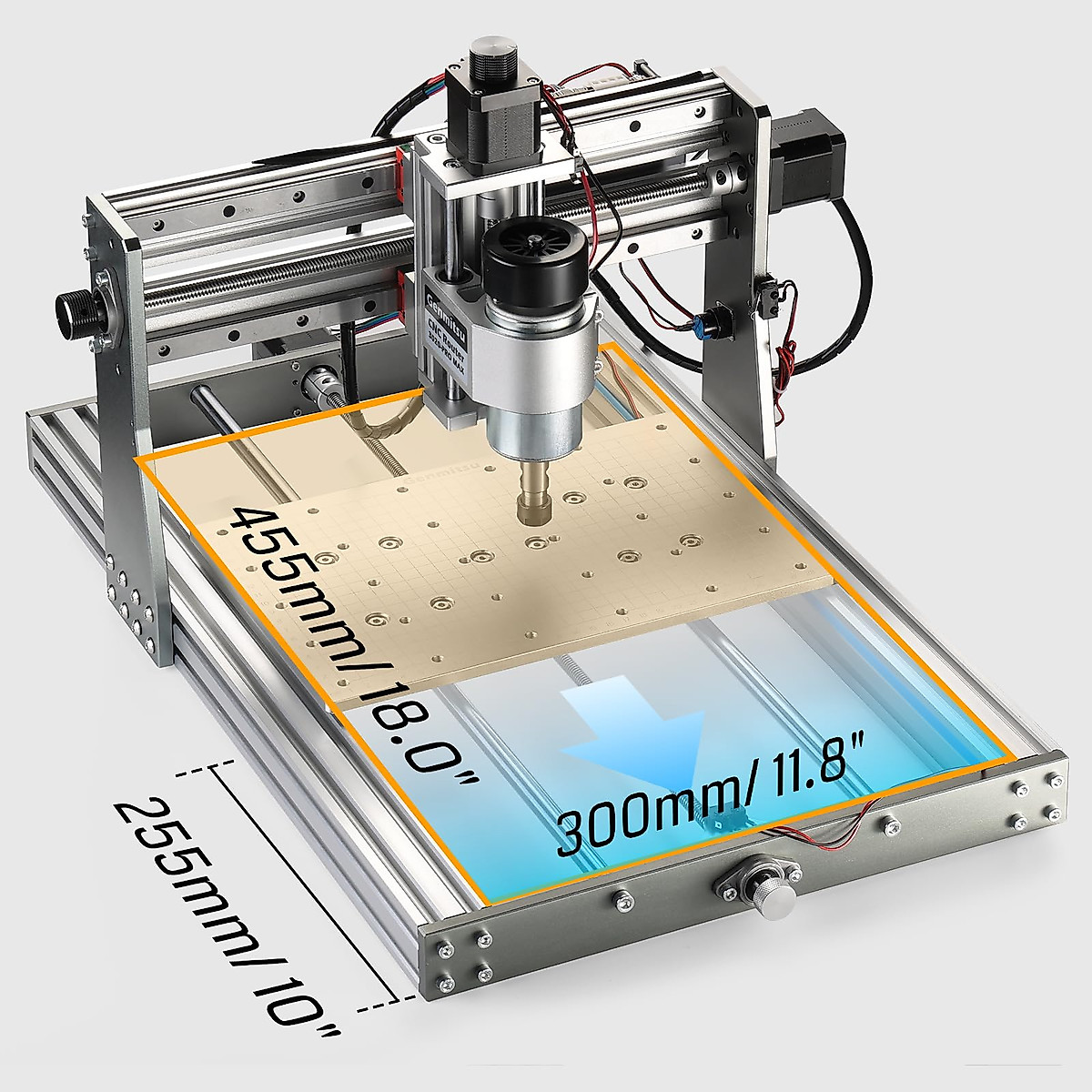 Genmitsu 3020 Y-Axis Extension Kit, 3020 Upgrade to 3040, CNC Accessories for 3020-PRO MAX & 3020-PRO MAX V2 CNC Router Machine, XY Working Area 300 x 400mm