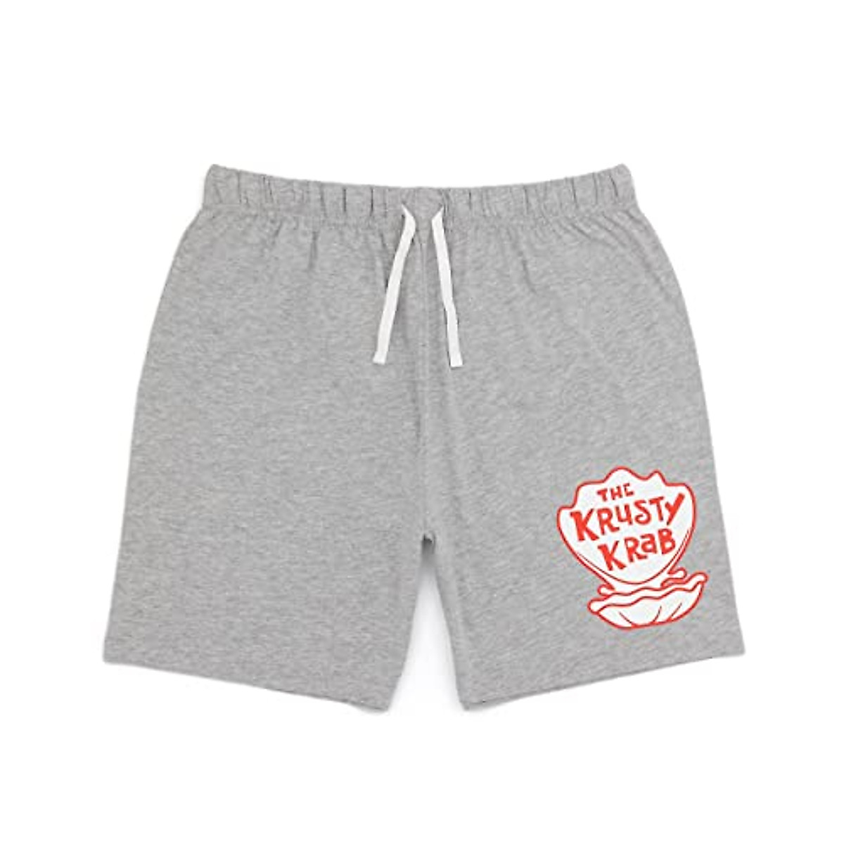 SpongeBob SquarePants Mens Pajama Set | Adults Short Sleeve T-Shirt & Shorts PJs | Krusty Krab Burger Loungewear | 90s Gift White