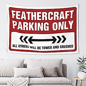Bedroom Door Decorations Feathercraft Parking Only Tapestry Space Decorations Beer Decorations for Man Cave (Size : 75X100CM)