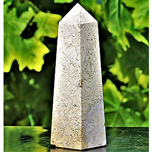 Superb Natural Polished Brown King Cobra Jasper Quartz Crystal Stone 4 Faceted Obelisk Tower (180mm/870gm) Point Minerals Specimen Chakra Healing Charged Metaphysical