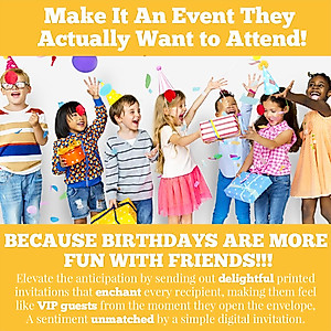 Fiesta Mexican Themed Party Invitations for Birthday Celebration, Retirement, or Cinco De Mayo, 20 5x7 Fill In Cards with Twenty White Envelopes by AmandaCreation