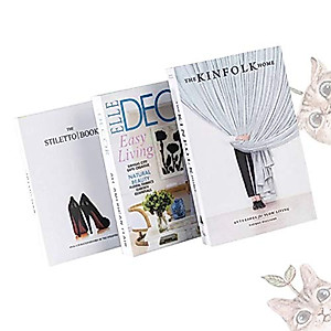 EXCEART 3pcs False Book Decorative Books Modern Faux Books Home Decoration Stacked Books for Bookshelf Library Coffee Tables and Shelves Random