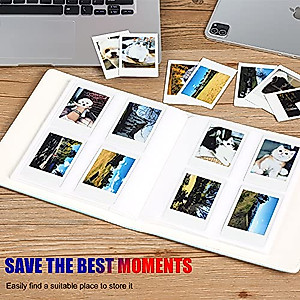 256 Pockets Photo Album for Fujifilm Instax 11 12 9 40 Mini Camera, Polaroid Camera, Photo Album for Fujifilm Instax Mini Evo Liplay 90 8 7+ Instant Camera, Polaroid HP Zink 2x3" Photos (Magic Silver)