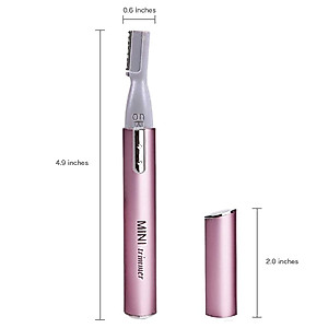 KIKAR Portable Electric Eyebrow Shaper - Safety Beauty Knife For Underarm / Leg / Body / Face / Hair - Stylish Metal Case Trimmer Shaver (Battery Operated)