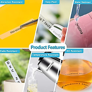 Hehua Tz Tape 12mm 0.47 Laminated Clear TZe-131 TZe131 Compatible for Brother Label Maker Tape 12mm 0.47 Clear TZ-131 TZ131 for Ptouch PT D210 D200 D220 D600 PTH110, 1/2'' Black on Clear, 6 Pack