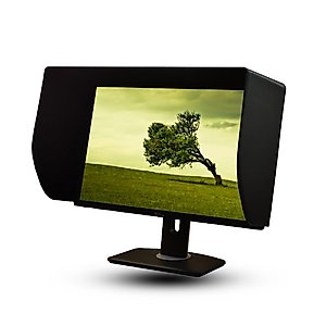 iLooker-23E 23&24-inch Ultr-Slim Frame LCD LED Video Monitor Hood Sunshade Sunhood for Dell HP Viewsonic Philips Samsung LG EIZO NEC ASUS ACER BENQ AOC Lenovo, Fits Monitor Frame Width 530-550mm
