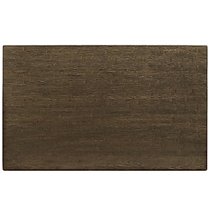 Modway Alacrity 59" Rustic Modern Farmhouse Wood Rectangle Dining Table with Steel Legs in Brown