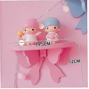 Froiny Princess Room Bow Shelf Cute Bow Decoration Rack Kids Room Wall-Mounted Storage Stand Birthday Wedding Decor