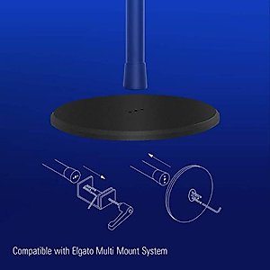 Elgato Heavy Base, Freestanding Premium Weighted Base for easy Mounting, Moving and Adjusting of Lights, Cameras, and Microphones, for Streaming, Videoconferencing, and Studios, requires Multi Mount