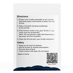 Involly Compost Accelerator/Starter Which Help to Reduce Kitchen Waste Odor and Convert Yard Waste to Fertile Humus for All Composting Systems (45 Pieces)