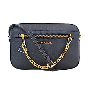 Jet Set Large Saffiano Leather Crossbody Bag