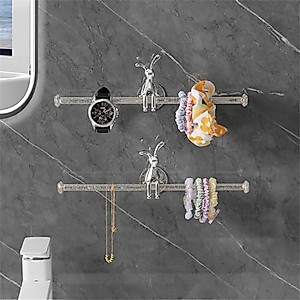 Ralondbey Convenient Suction Cup Towel Practical Storage Holder Rack Easy to Install Towel for Bathroom and Kitchen