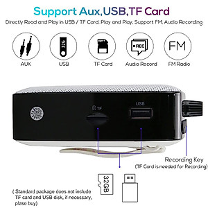 Voice Amplifier SHIDU Original Personal PA System18W with Wired Microphone Headset Mini Loud Speakers Support Recording Funtion Rechargeable for Teachers,Tour Guides,Classroom,Yoga Trainers
