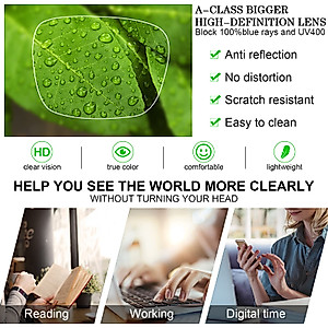 MARE AZZURO Blue Light Blocking Reading Glasses Women Computer Readers 0 1.00 1.25 1.50 1.75 2.00 2.25 2.50 2.75 3.00 3.50 4.00 5.00 6.00 (Leopard, 2.0)