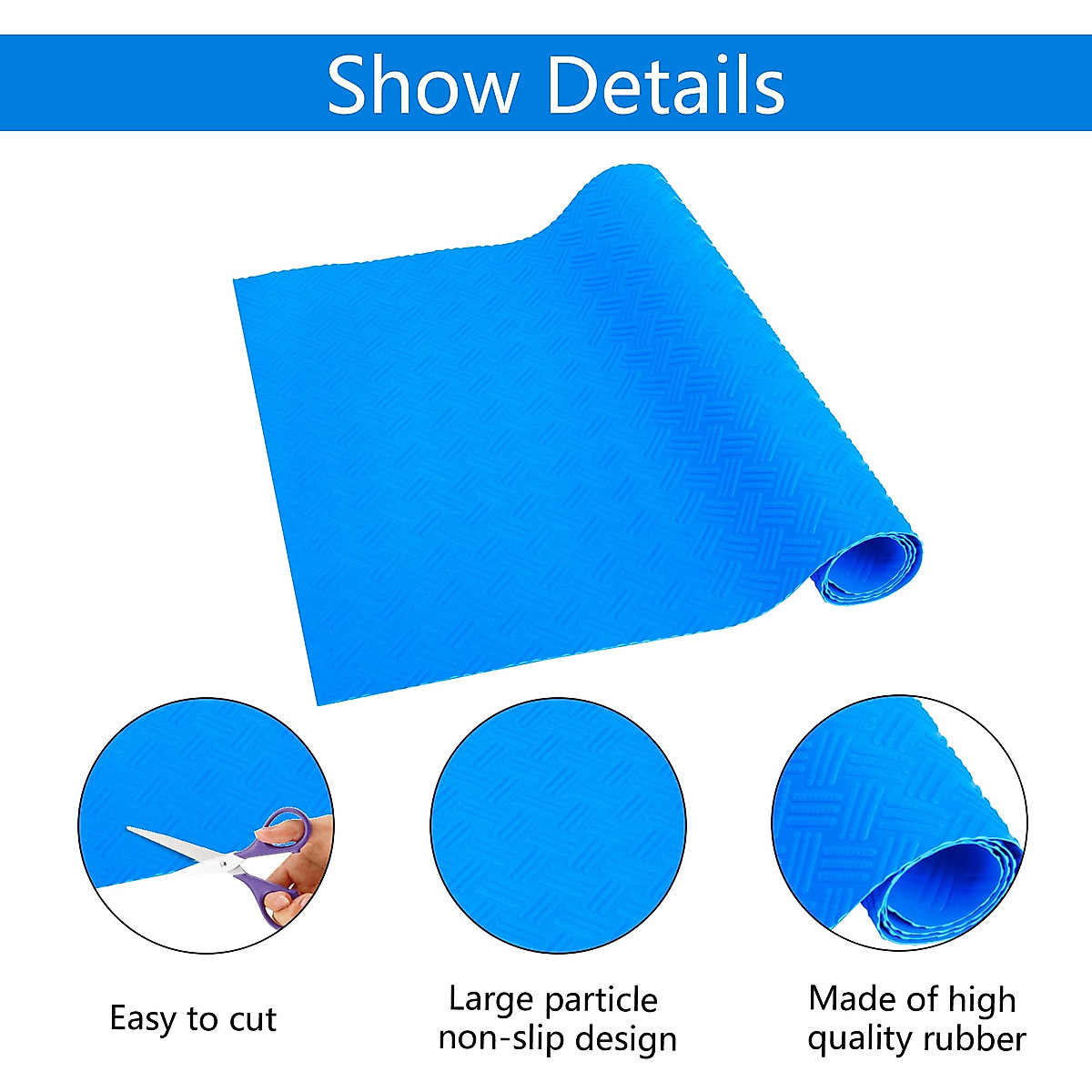 DECOHS 16" x 36" Pool Ladder Mat-Large Swimming Pool Step Mat with Non-Slip Texture-Protective Ladder Pad for Above Ground Pools Liner and Stairs (Stripe)