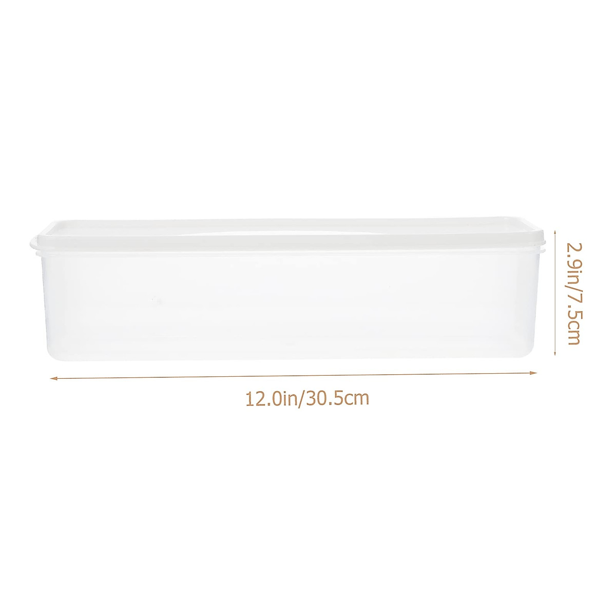 Zerodeko 3pcs Transparent Noodle Box Pp Crisper Flour