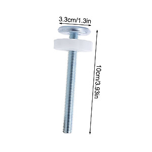 ibasenice 12 Pcs Child Playpen Screws Baby Gate Screw Threaded Spindle Rod Baby Accessory Spindle Rods for Baby Gate Bolt for Pressure Mounted Thru Gates Screw The Fence Hardware Safety Door