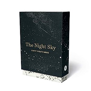 The Night Sky: Fifty Postcards (50 designs; archival images, NASA ephemera, photographs, and more in a gold foil stamped keepsake box;)