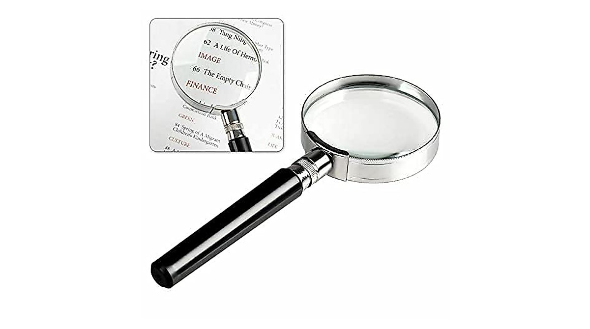 10X Handheld Magnifier for Reading & Inspection - Portable & Durable