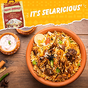 Prime Harvest Basmati Rice 10lbs Parboiled Premium Sella - Extra Long Grain, 10-Pound rice bag, Non-Sticky | Aged and Authentic | White