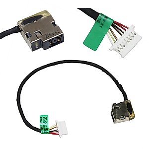 Zahara DC in Power Jack Connector W/Cable Replacement for HP Envy x360 15-CN 15m-cn Series 15.6" 15m-cn0011dx 15m-cn0012dx L20106-001 799749-F17 L20106-001