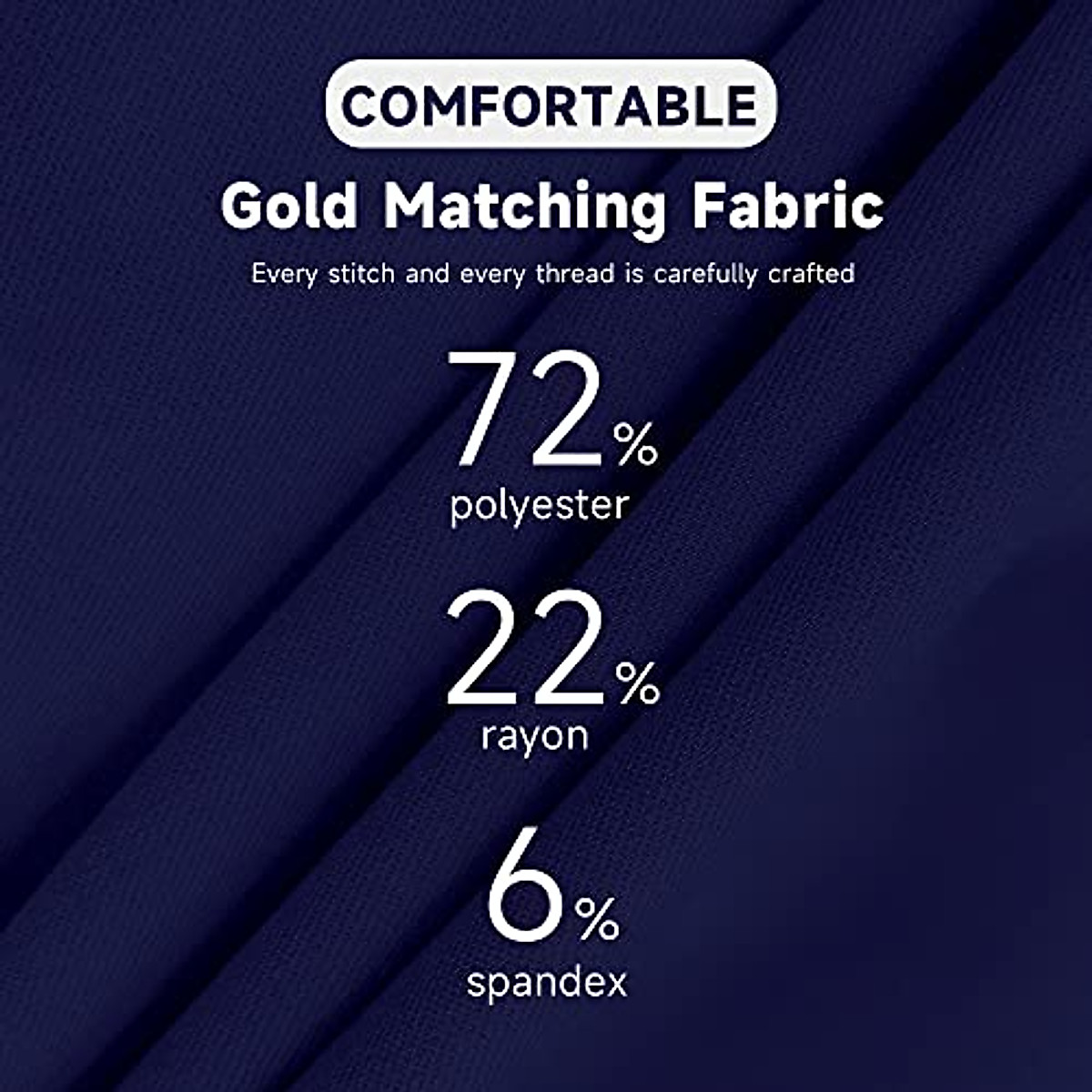 niaahinn Unisex Scrub Set Scrubs Top and Pants Medical Uniform V-Neck Top & Multi Pocket Pants (Navy Blue,M)