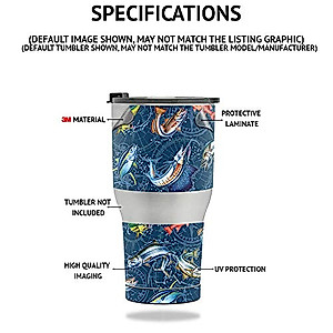 MightySkins Skin Compatible with Stanley The Quencher H2.0 FlowState 40 Oz Tumbler - Cat Tile | Protective, Durable, and Unique Vinyl Decal wrap Cover | Easy to Apply, Remove, and Change Styles