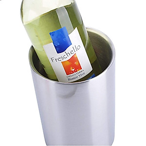 Ice Bucket Thickened Stainless Steel Ice Bucket Portable Ice Bucket Hotel Bucket Champagne Bucket Drink Bucket Party Activities and Camping Tableware Drinks Cooler/Beer Bucket