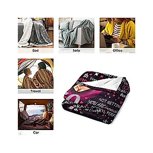 Palsco 50th Birthday Gifts for Women, 50th Birthday Blanket for Mom Throw Blanket, 50 Years Old Gifts for Women/Wife Turning 50 and Fabulous, Super Soft Warm Flannel Blanket 60''x50''