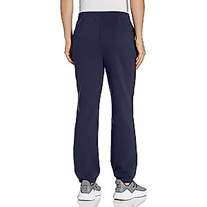 Amazon Essentials Sweatpants for Men, Navy Fleece, Closed Bottom, Small (Available in Big and Tall)
