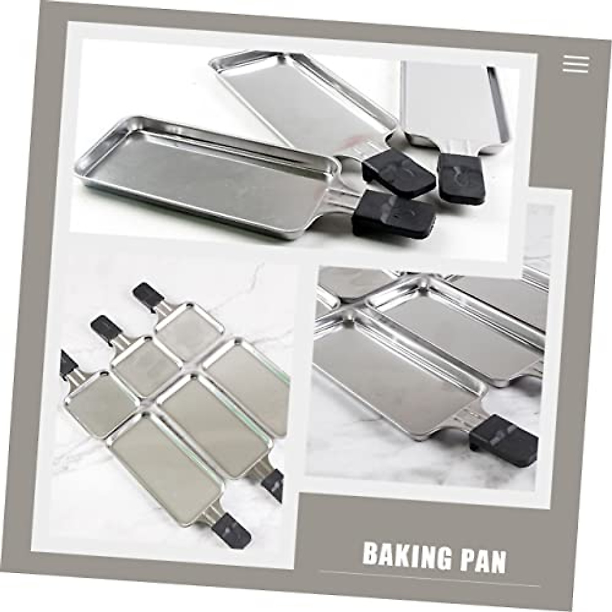 Hemoton 12 Pcs Round Serving Tray Food Trays Round Baking Pan 9x9 Baking Pan Kitchen Baking Pan Baking Steel Stainless Steel Stainless Steel Bread Pan Metal Pan Rectangle Bakeware Oven